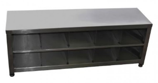 Teknomek seating bench w/ Compartments, 2 tiers 1500x350mm