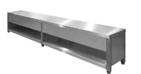 Stainless Steel Step Over Bench | With Shoe Storage | 304-Grade