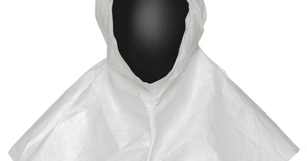 Tyvek IsoClean Hood With Ties, One Size